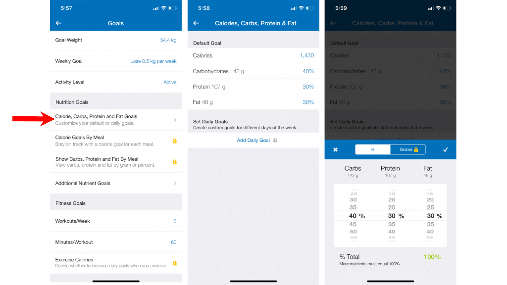 Macronutrient Goals - GrassIron